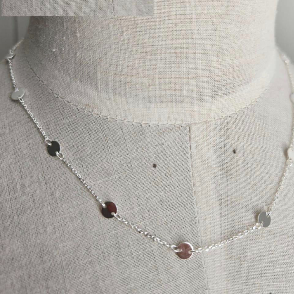 Disc in chain necklace – Terciany